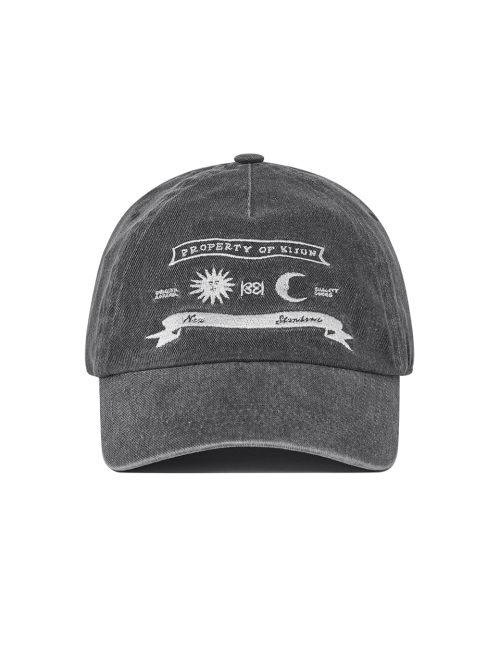 MUSINSA | KIJUN Sun Moon Cap UNISEX Charcoal