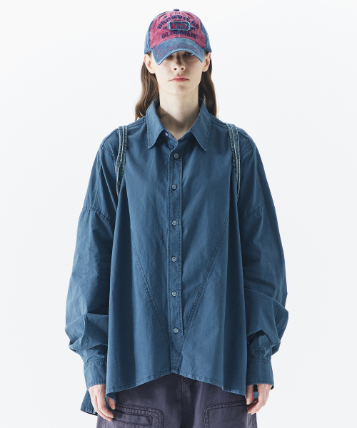 MUSINSA | HEDER HELEN VTG Sector shirt d/blue