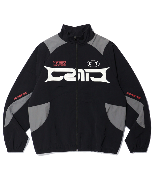 MUSINSA | CRITIC TCR RACING LOGO SET UP JACKET BLACK