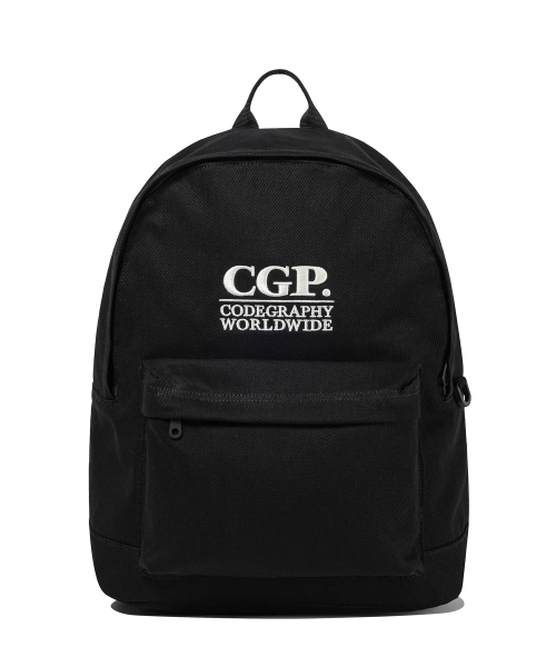 MUSINSA公式 | Codegraphy CGP Square Logo Washing Backpack_Black