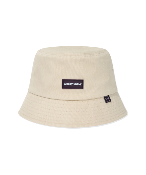 MUSINSA | WACKY WILLY Basic Bucket Hat Beige