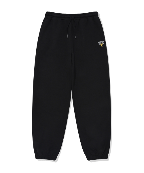 MUSINSA | WACKY WILLY Basic Sweat Jogger Pants Black