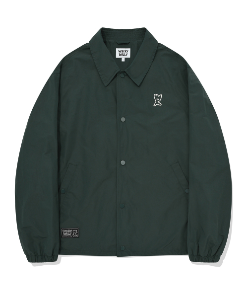 MUSINSA | WACKY WILLY Big Graphic Coach Jacket Green