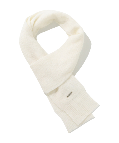 MUSINSA | COVERNAT WOMAN Clover Heart Angora Muffler Ivory