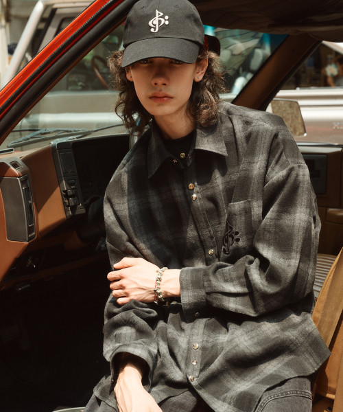 MUSINSA | 2113 STUDIO Checked shirt black