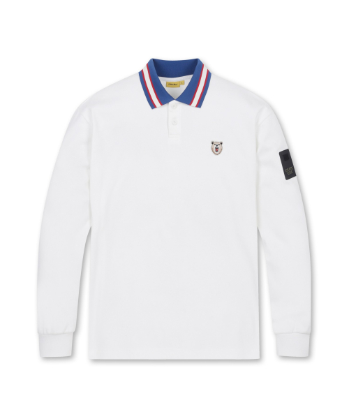 골든베어(GOLDEN BEAR) (MEN) Contrast Collar Sweatshirt(White)_G4TAW24745WHX ...