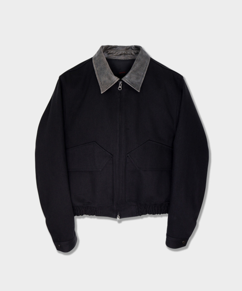 MUSINSA | ANYTIME LOREAK ASTA CROP WORK JACKET-BLACK