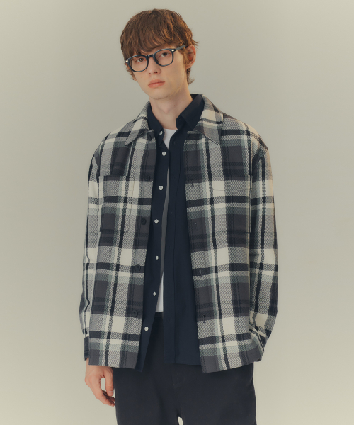 MUSINSA | MINDBRIDGE Doogood_Check padding jacket MYWS7151
