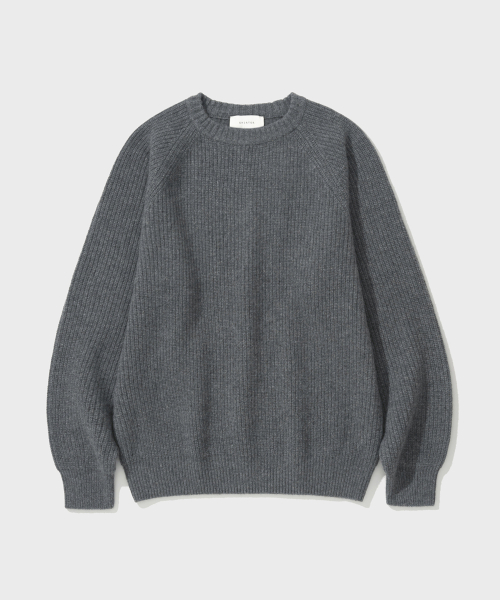 MUSINSA | SHIRTER WOOL CHUNKY KNIT V2 (MELANGE GREY)