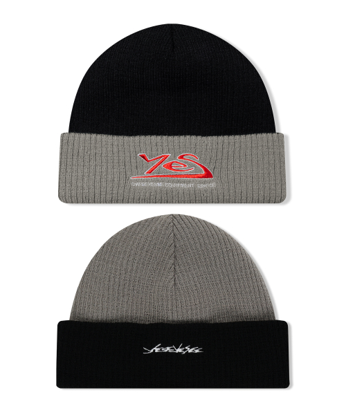 예스아이씨(YESEYESEE) Y.E.S Reversible Beanie Beige/Black - 사이즈 & 후기 | 무신사