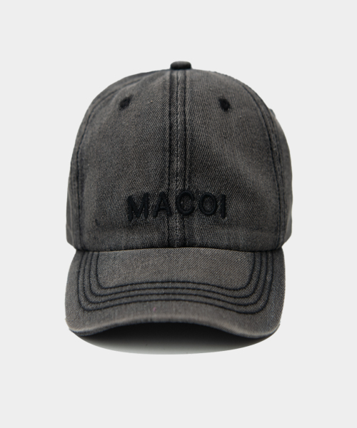 마코이(MACOI) 스티치 워시드 데님 릴렉스핏 모자 [흑청] - 사이즈 & 후기 | 무신사