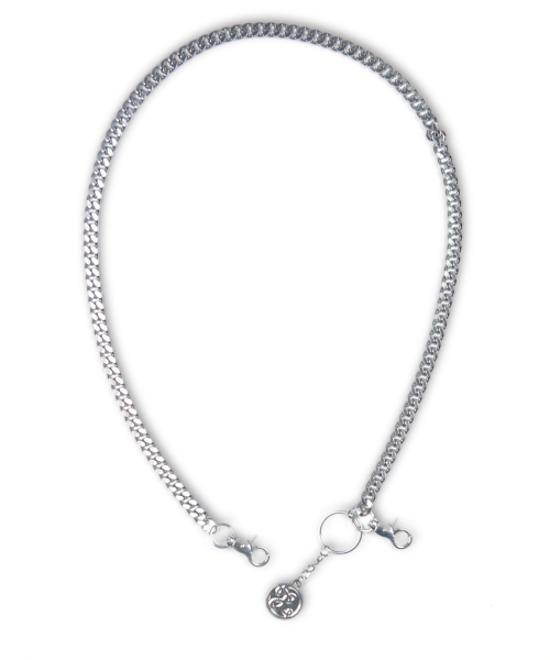 MUSINSA | XTONZ XTA065 Extones Emblem Metal Chain (SILVER)