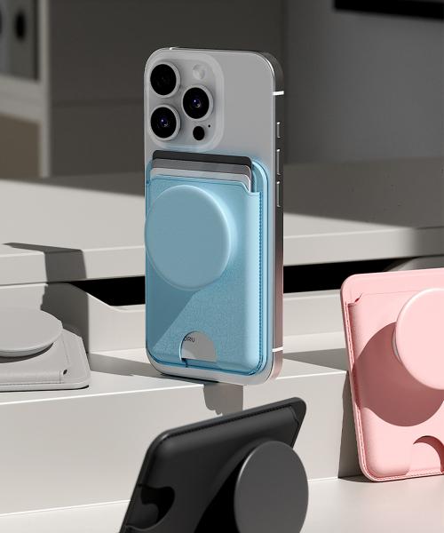 MUSINSA | SINJIMORU [3-piece storage] MagSafe leather card wallet M-Tap ...