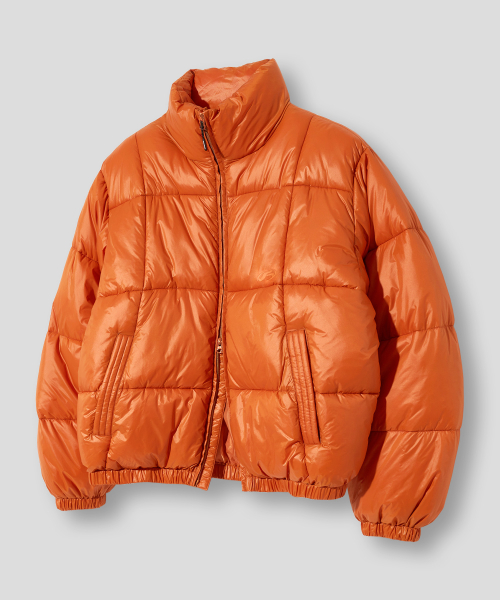 MUSINSA | FILLUMINATE Glossy Deux Padding-Orange