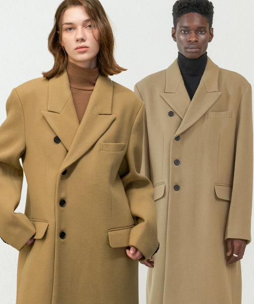 MUSINSA | TRIP LE SENS [AUSTRALIAN W90] Austrian Wool One Side Coat_Beige
