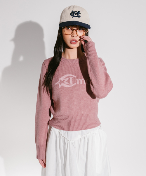 엘엠씨(LMC) WM STAR LOGO CROPPED KNIT pink - 사이즈 & 후기 | 무신사