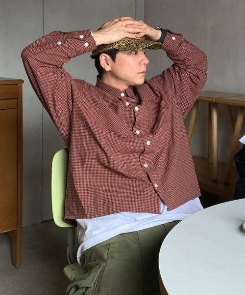 마틴플랜(MARTIN PLAN) Martin Plan x Daily room Crop Shirt - RED - 사이즈 & 후기 ...