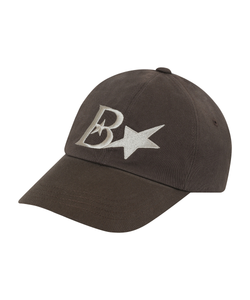 MUSINSA | BAUF Big B Star Ball Cap [Dark Brown]