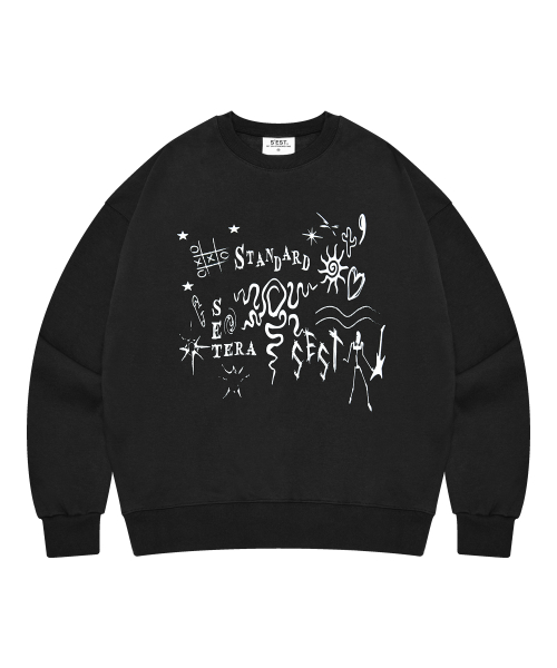 MUSINSA | S'EST DRAW Man to Man T-Shirt - 4COLOR