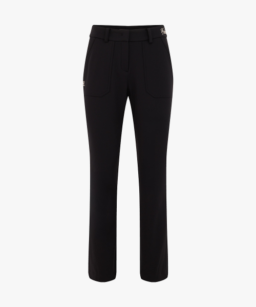 MUSINSA FAIRLIAR Mink fur bootcut pants black
