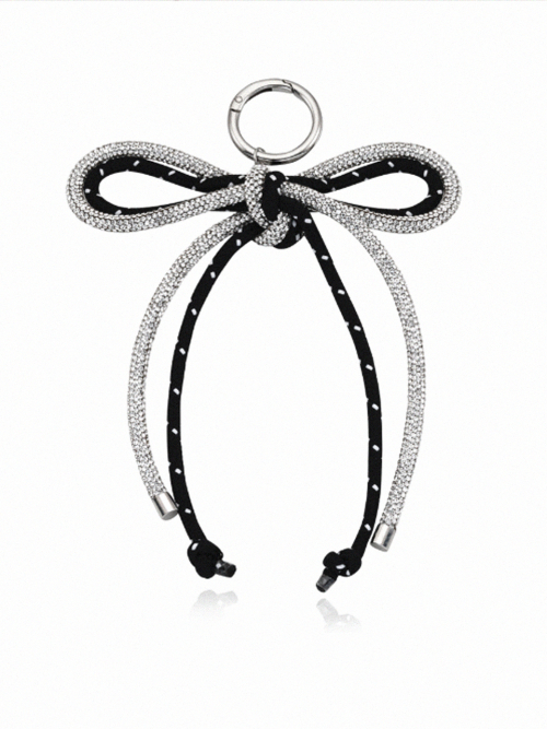 MUSINSA | DENU Shining Ribbon Rope Keyring