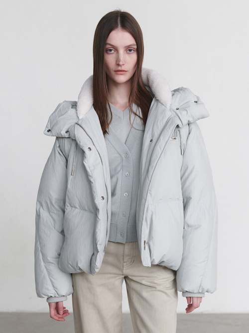 루에브르(LOEUVRE) Hooded Short Puffer Down Jumper SD4WM922-C3 - 사이즈 & 후기 | 무신사