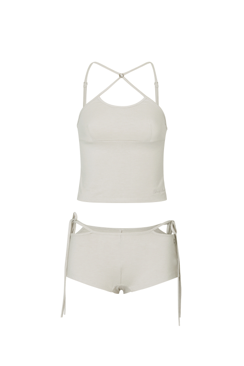 MUSINSA | PAINORPLEASURE LOWER STRING INNER SET light grey