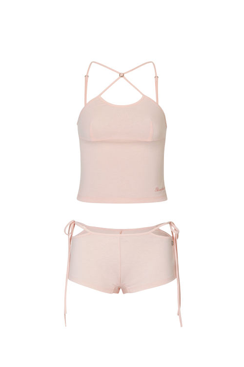 MUSINSA | PAINORPLEASURE LOWER STRING INNER SET pink