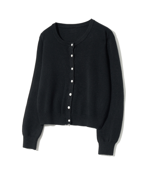 MUSINSA | VIVABROWN 85-VIVAJ111 Basic Simple Crop Knit Cardigan Black MUSINSA | VIVABROWN 85-VIVAJ111 Basic Simple Crop Knit Cardigan Black