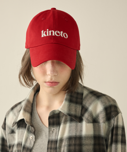 MUSINSA | KINETO Woman Signature Logo Ball-Cap_Red