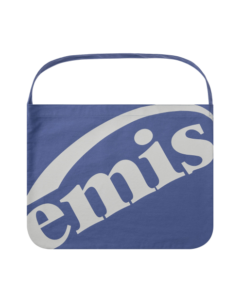 이미스(EMIS) CROPPED LOGO COTTON ECO BAG-BLUE - 사이즈 & 후기 | 무신사
