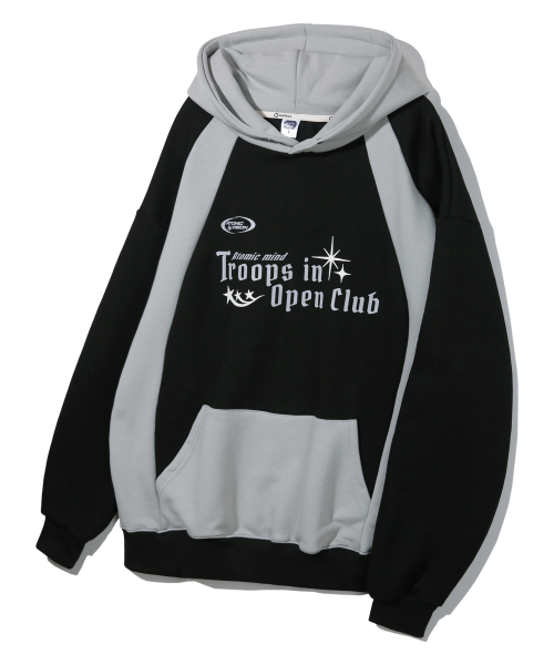 MUSINSA公式 | ALVINCLO Troops Color Block Overfit Hoodie AVH856 (5 COLOR)