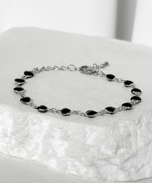 블레스드 뷸렛(BLESSED BULLET) ss-미니하트 심플 체인팔찌 - 후기 | 무신사