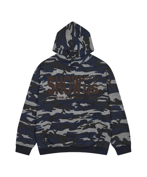 MUSINSA公式 | LUV IS TRUE SH SHOW US MILITARY HOODIE(BLUE)