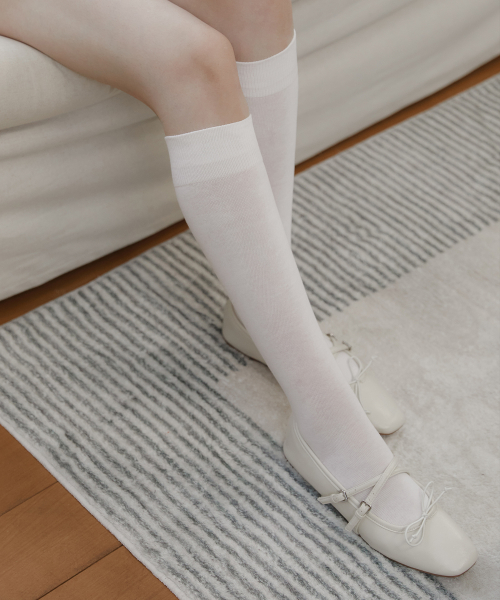 MUSINSA | TATIANA [Set] Essential Daily Knee Socks SC8081 8 Colors