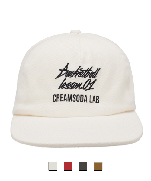 MUSINSA公式 | CREAM SODA LAB Quarter Ball Cap White Black