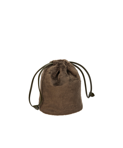 MUSINSA | VUNQUE Perfec Drawstring Fur Pouch (Perfect Drawstring Fur ...
