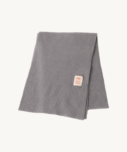 MUSINSA | ROGIN Basic Knit Muffler Gray