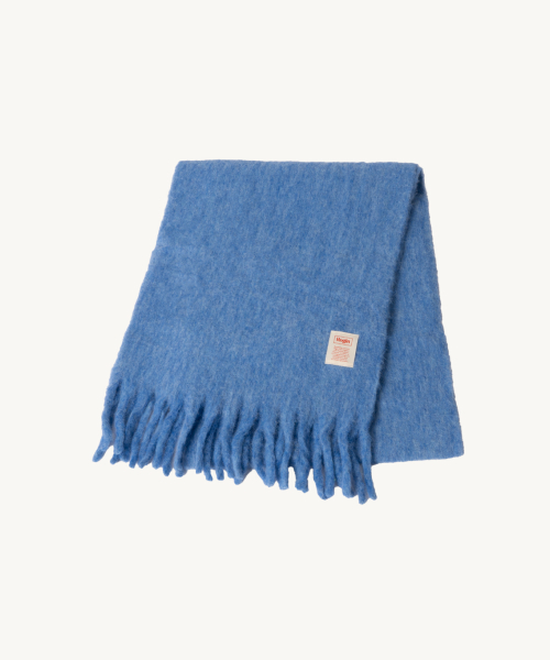 MUSINSA | ROGIN Premium Cotton Long Muffler Blue