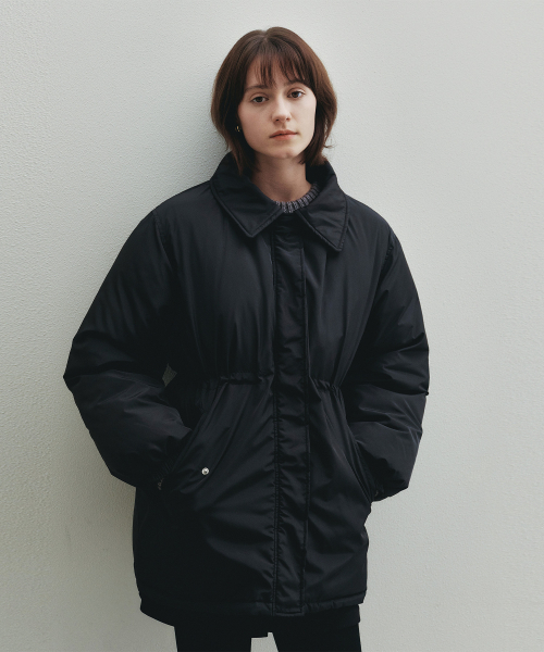 MUSINSA | NEEV Light Half Padding Jumper (Black)