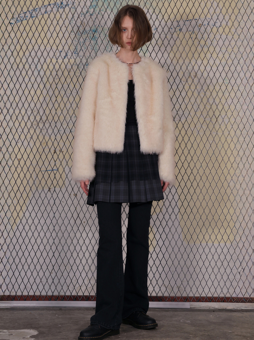 MUSINSA | REHEAT Eco Fur Jacket 003_Ivory