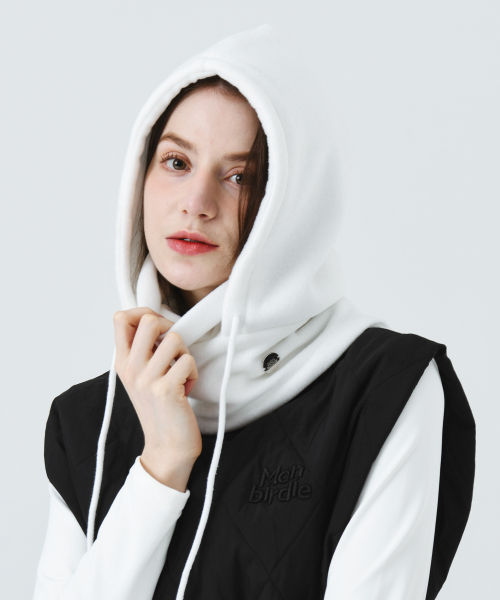MUSINSA | MONBIRDIE GOLF Winter Hood Mask Balaclava WHITE