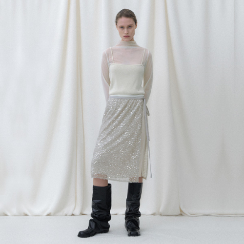 MUSINSA | ATELIER NAIN SHINE SATIN LAYERED SKIRT(SK-4984)