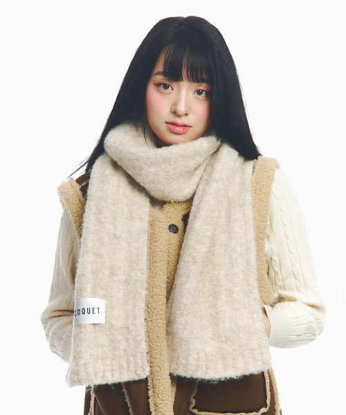 코케트(COQUET) HEAVY BOUCLE LONG MUFFLER BEIGE - 사이즈 & 후기 | 무신사