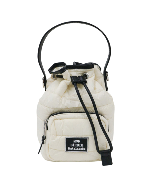 MUSINSA | MONBIRDIE GOLF MongBuddy Luna Padded Aperture Bucket Bag WHITE