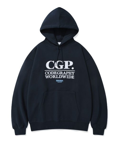 MUSINSA | Codegraphy CGP x MAMA CGP Square Hoodie_Navy