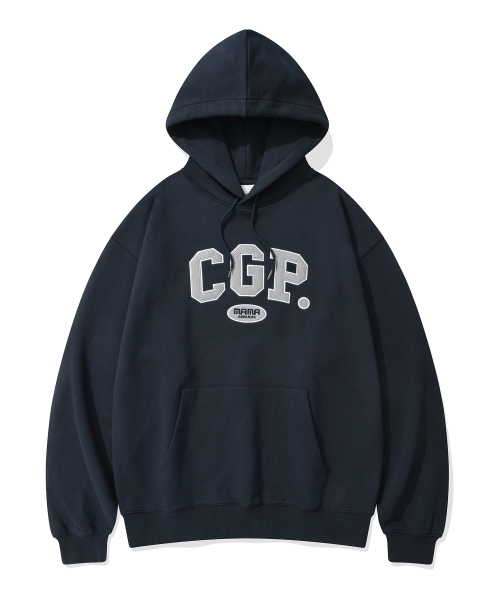 MUSINSA | Codegraphy CGP x MAMA CGP Arch Logo Hoodie_Navy