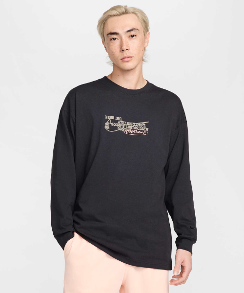 나이키(NIKE) 스포츠웨어 프리미엄 긴소매 티셔츠 M - 오프 느와르 / HV4754-045 - 사이즈 & 후기 | 무신사