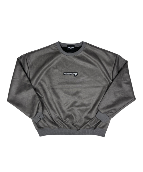 MUSINSA | BORN SLIPPY No Heart Suede Sweatshirts (Charcoal)