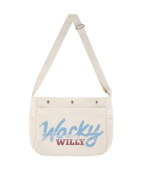 MUSINSA公式 | WACKY WILLY Wakiwilli Cross Eco Bag Ivory